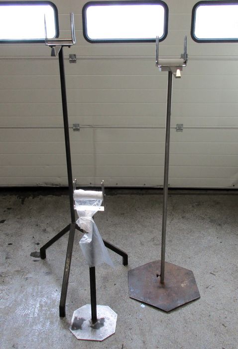 Zakhouder op standaard, Groente zak houder - 2de Hands winkelinventaris