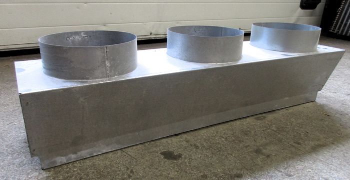 TV-Plenum, toevoer plenum (uitblaas), 3x ø20cm, W1023-1 - 2de Hands ...